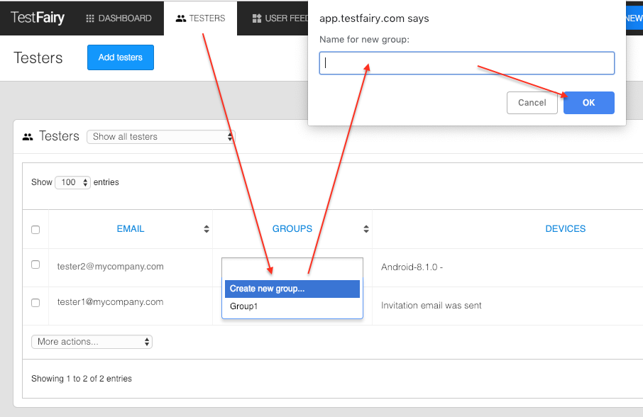 Managing Testers Sauce Labs Documentation